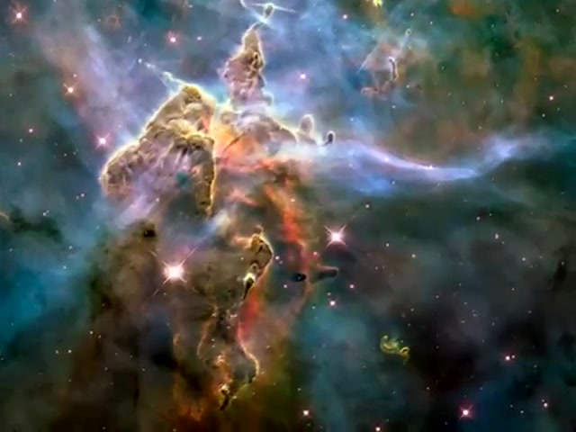 Orion Nebula And Jesus