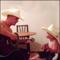 Cowboy Daddy and Baby Buckaroo Sing the CUTEST Country Duet, Aww